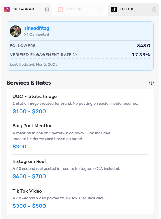 Add Your Rates to your Creator Dashboard & Start Earning – Help Center ...